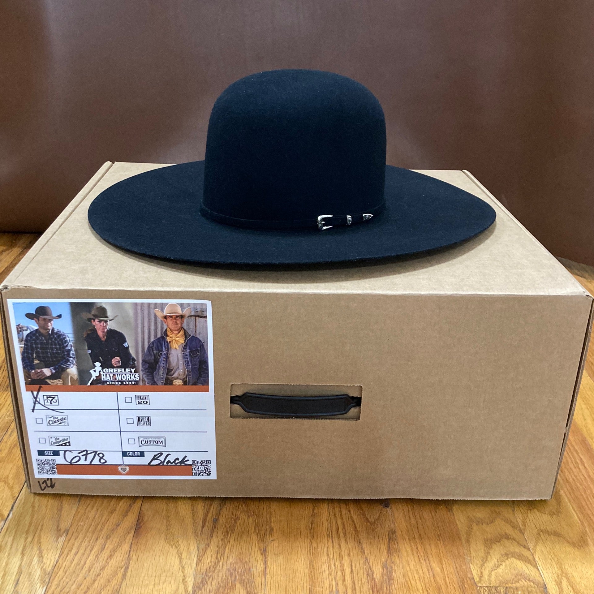 Greeley Hat Works TJ7 Black with a 4 1/2+ inch Brim | Cargill Custom ...