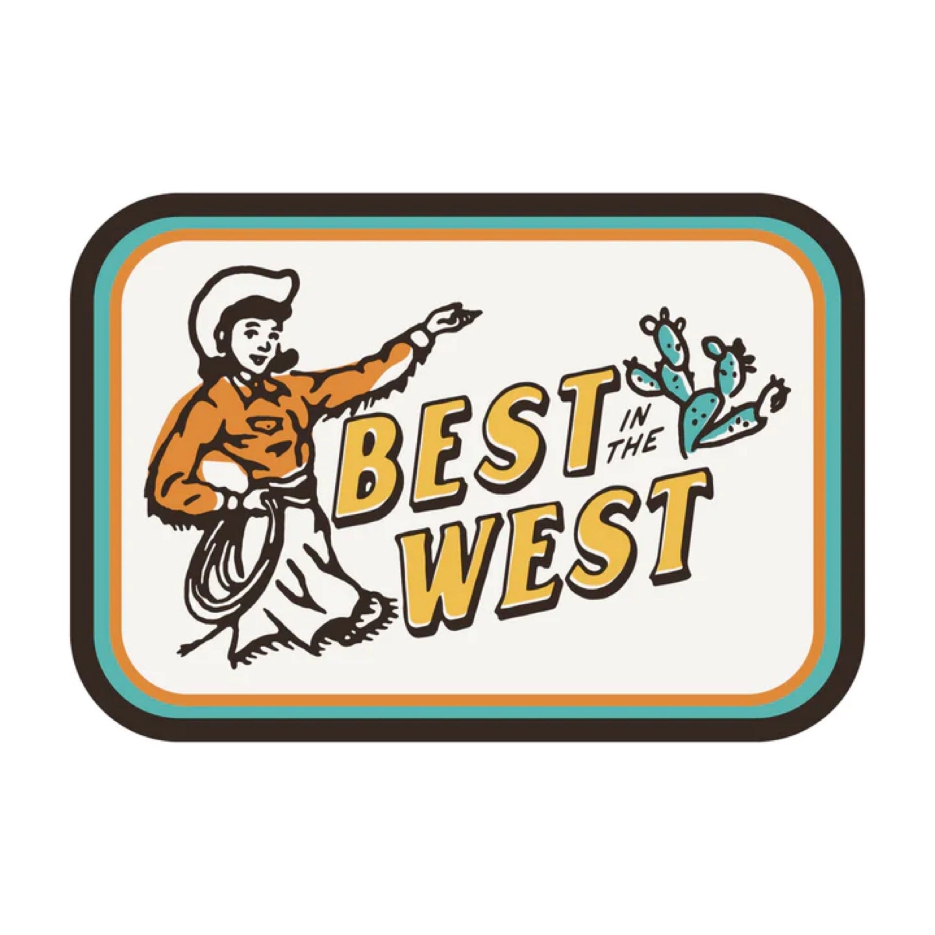Sendero Best In The West Sticker | Cargill Custom Leather